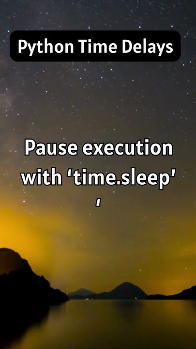 Python Time Delays #python #learning #technical #shorts - YouTube