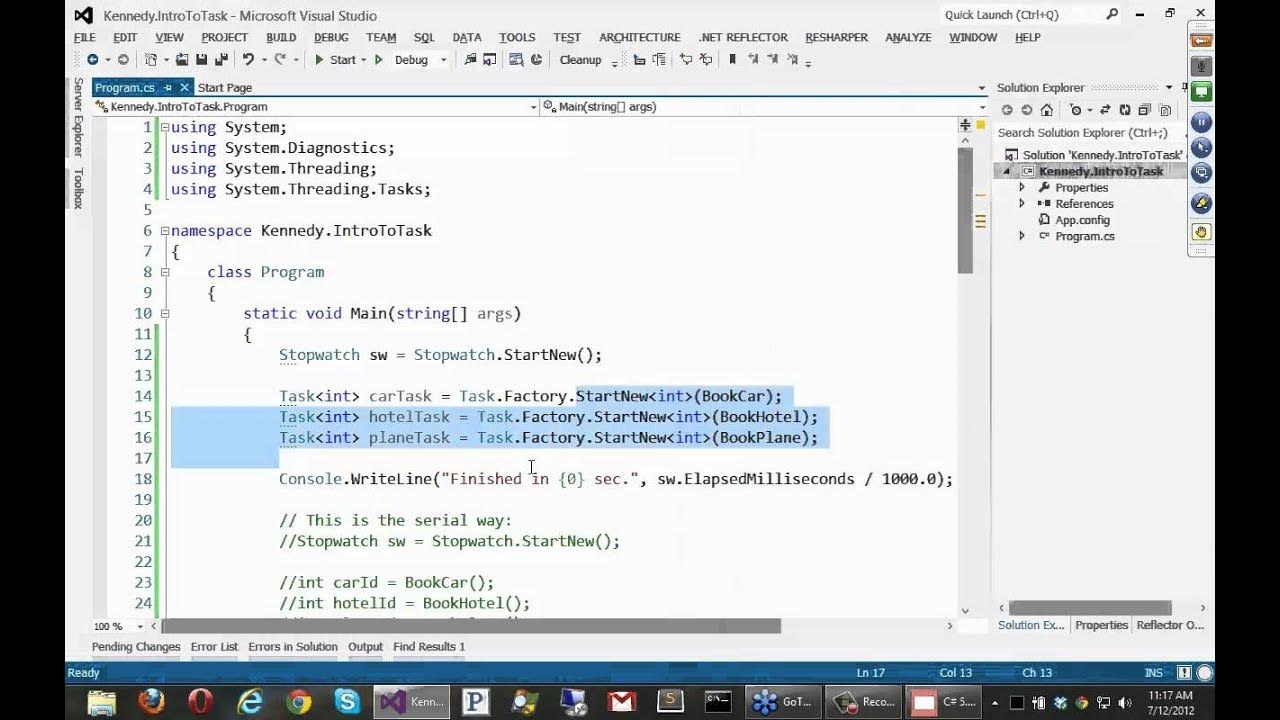 Processing Web Services in Parallel using .NET Tasks - YouTube