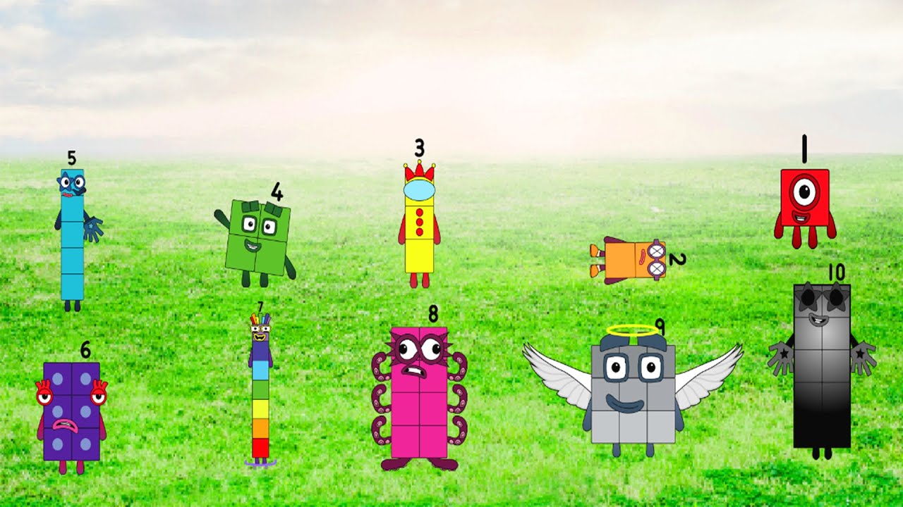 Numberblocks Band But Awkwardblocks Band 1 to 10 - YouTube