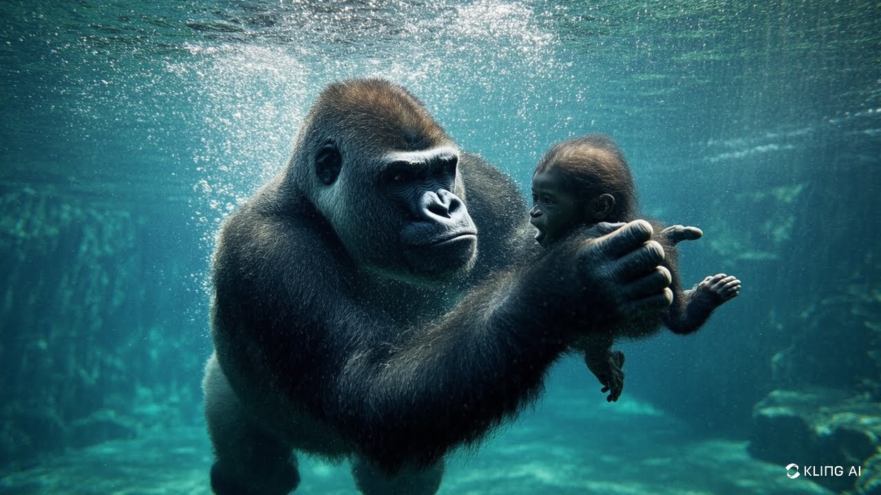 Gorilla's Plea: Mother Gorilla's Desperate Cry for Help and Human ...