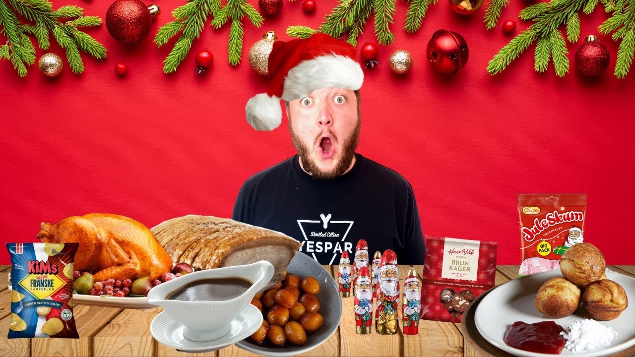 SPISER KUN JULEMAD I 24 TIMER - YouTube