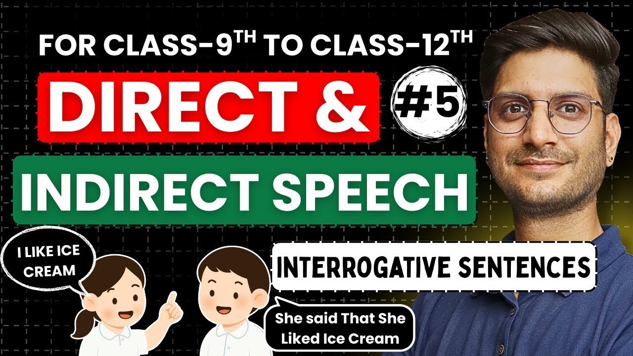 L-5, Interrogative Sentences, Direct - Indirect Speech | English ...