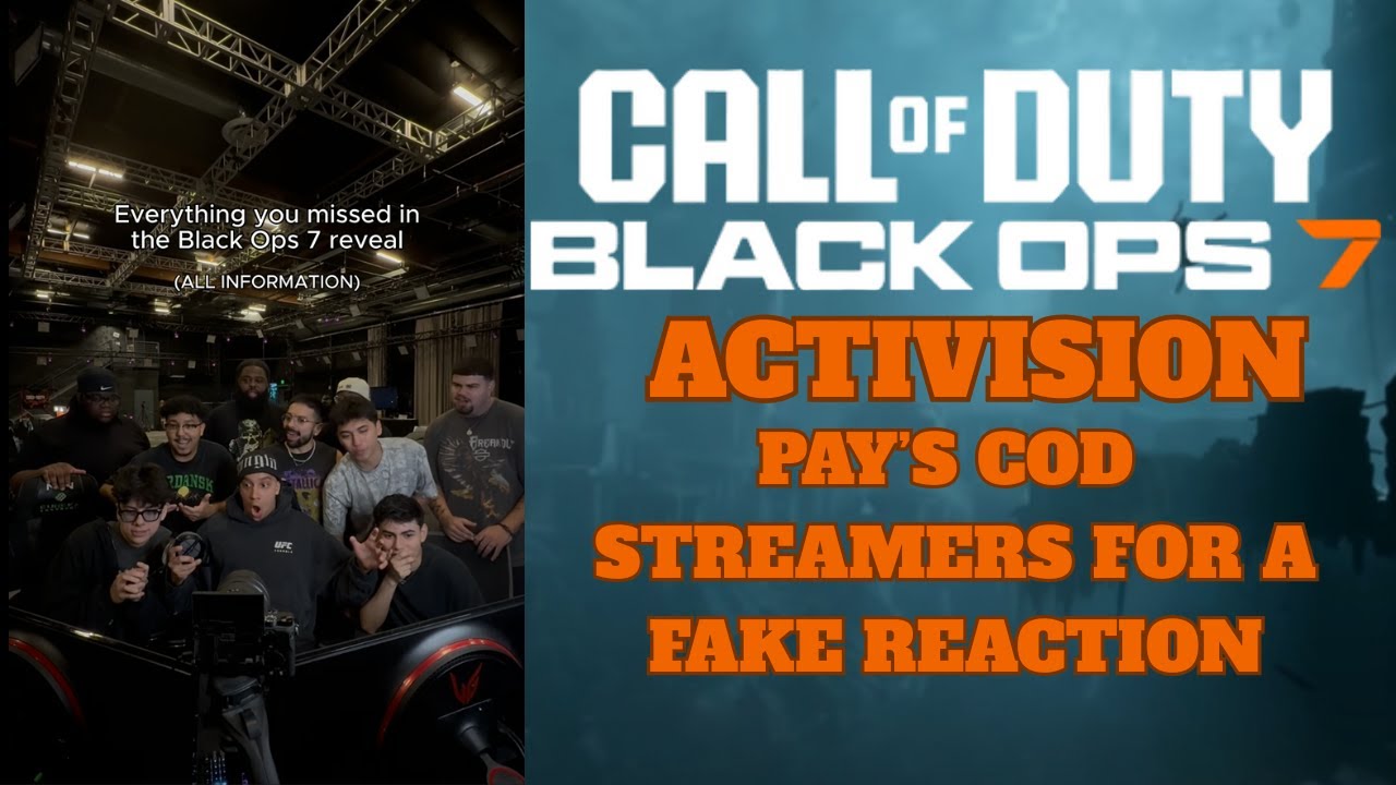 Activision Pay's COD Streamers To Give A Fake Reaction To Call Of Duty ...