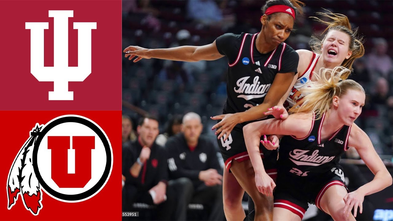 Indiana vs Utah Women's Basketball NCAA Championship First Round 2025 ...
