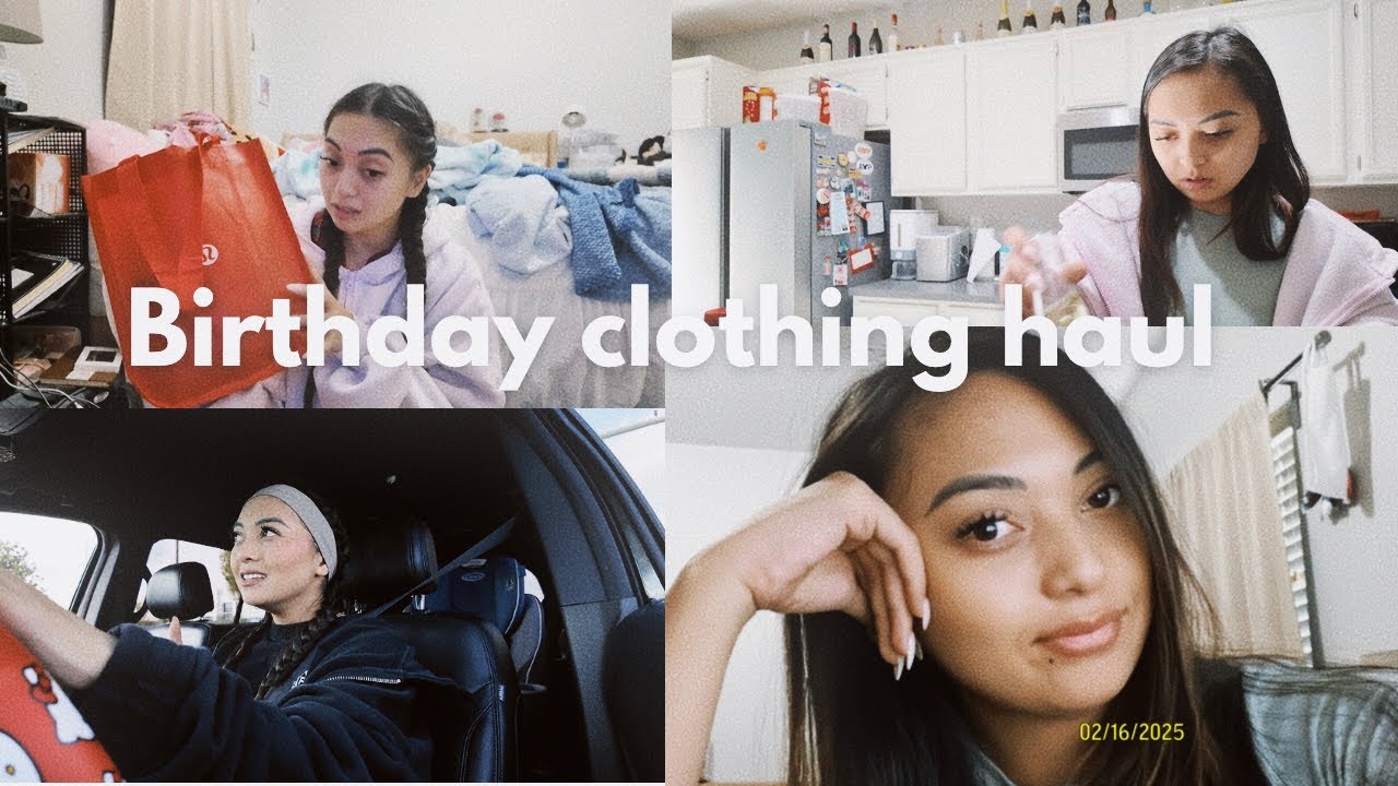 BIRTHDAY CLOTHING HAUL // VLOG 80 - YouTube