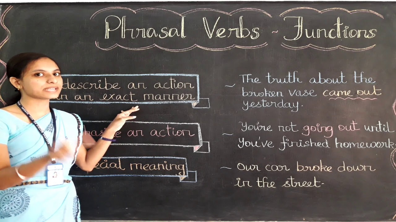 Functions Of Phrasal Verbs Class 5 English - YouTube