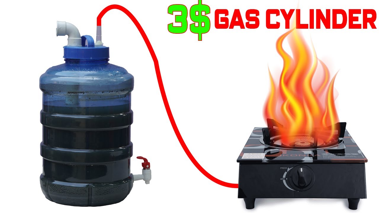 Amazing idea to use free biogas plant at home | biogas plant working ...