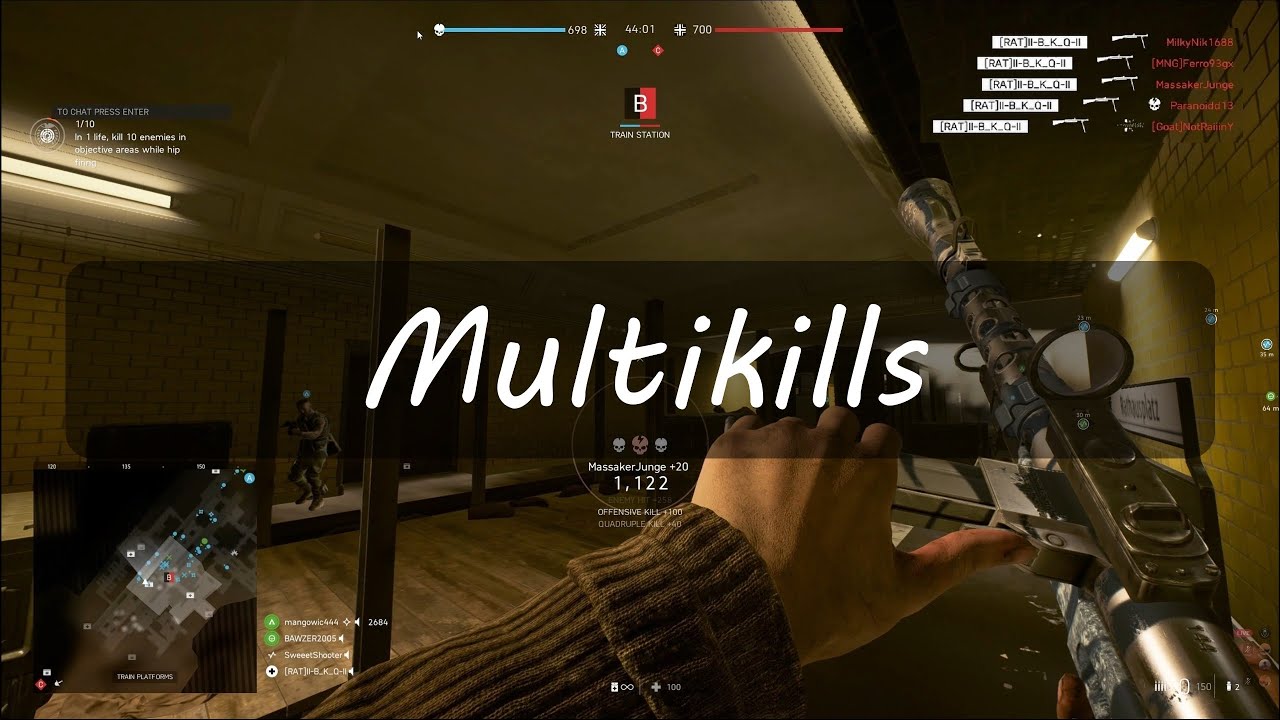Battlefield V Multikills - YouTube