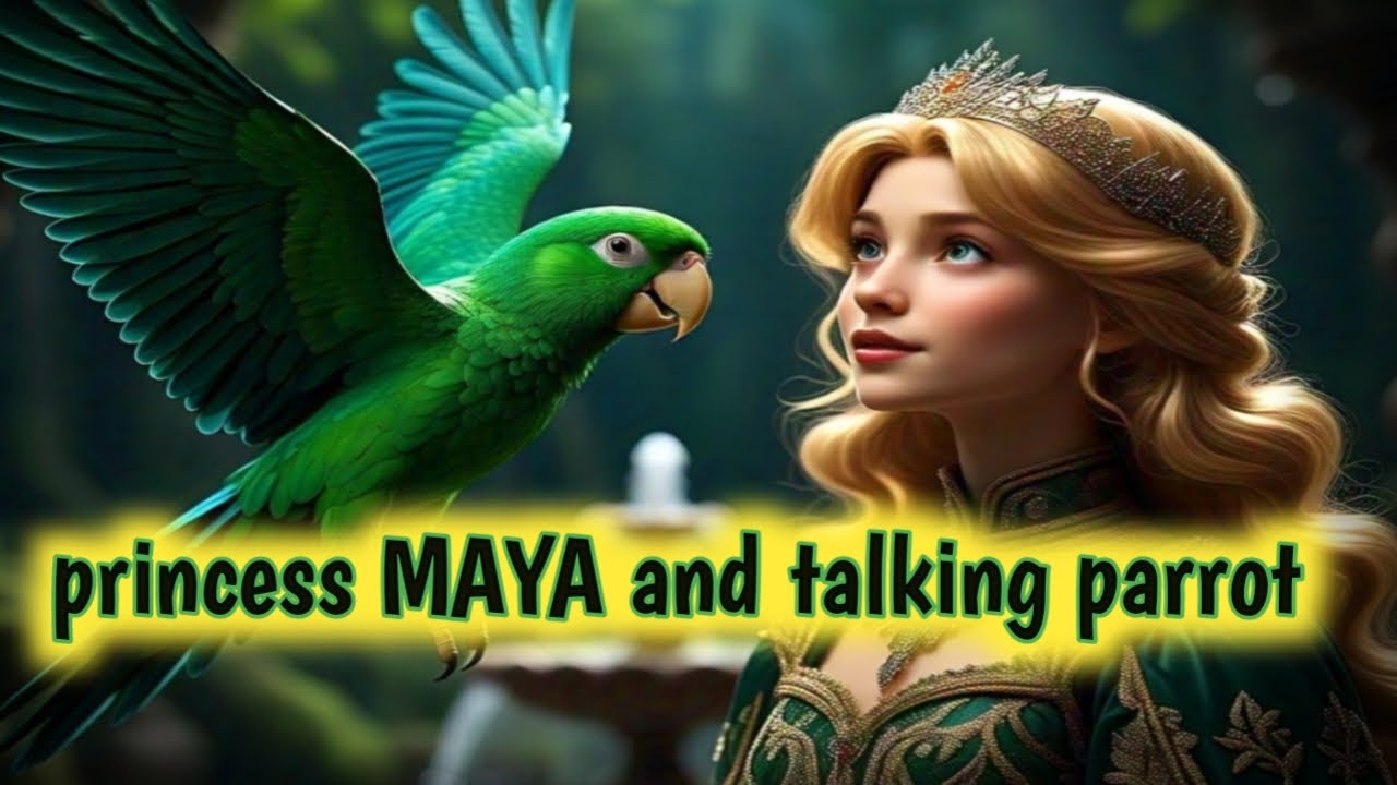 princess maya and talking parrot / cartoon movie / kids story - YouTube