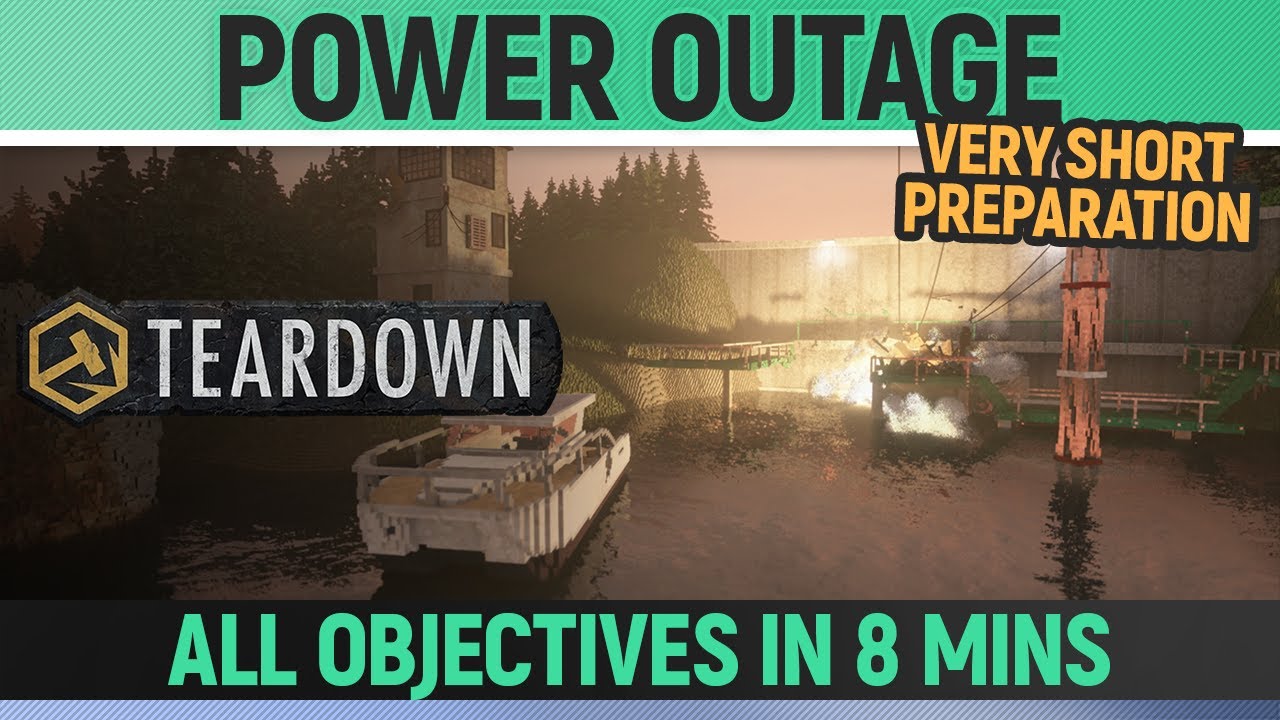 Teardown - Power Outage - Mission Solution + All Optional Objectives - YouTube