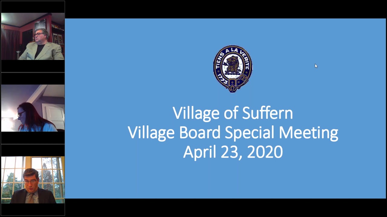 2020-04-23 Suffern Village Board Annual Budget Hearing #3 - YouTube