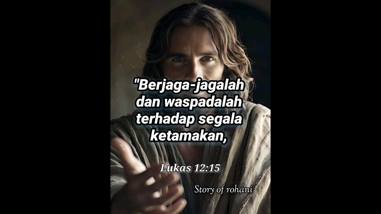 Lukas 12:15 | Ayat Alkitab Memberi Kekuatan Dalam Menghadapi Masalah - YouTube