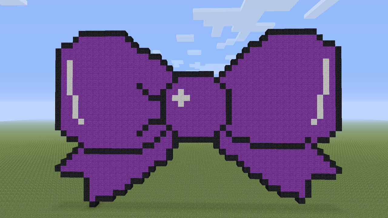 Minecraft Pixel Art - Large Ribbon - YouTube