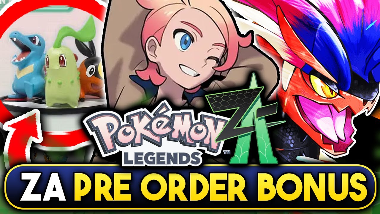 POKEMON NEWS! NEW LEGENDS ZA PRE ORDER BONUS! NEW SCARLET & VIOLET ...