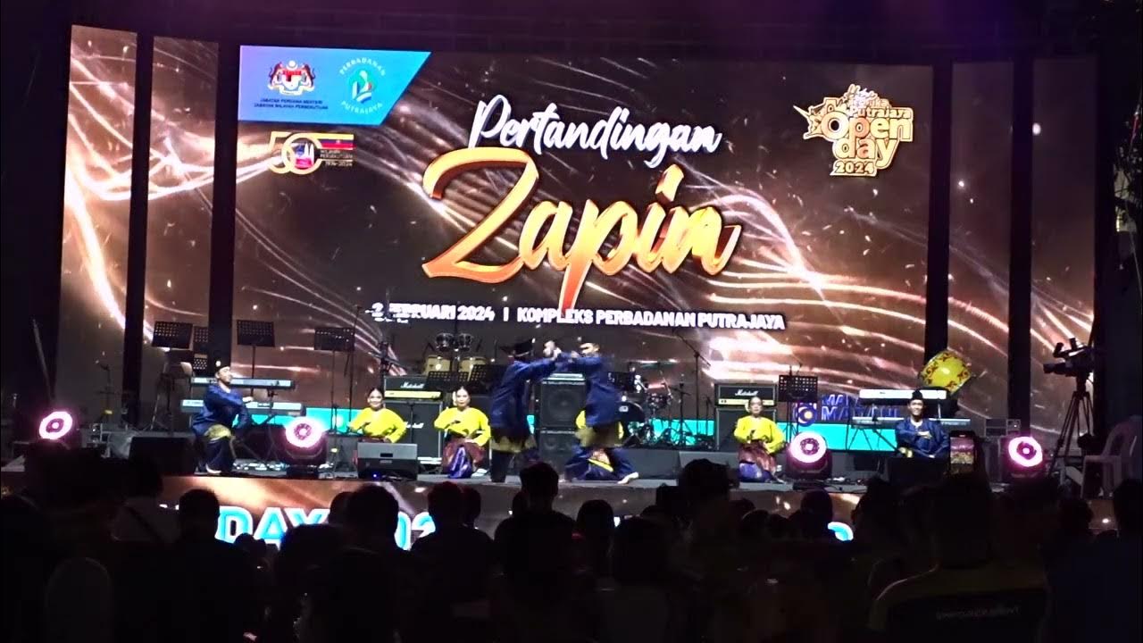 Pertandingan Zapin Asli Johor sempena Putrajaya Open Day 2024 - Kumpulan AADYAMATRA - YouTube