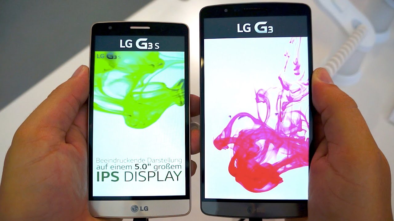 LG G3 vs LG G3 S at IFA 2014: Show Floor Comparison | Pocketnow - YouTube
