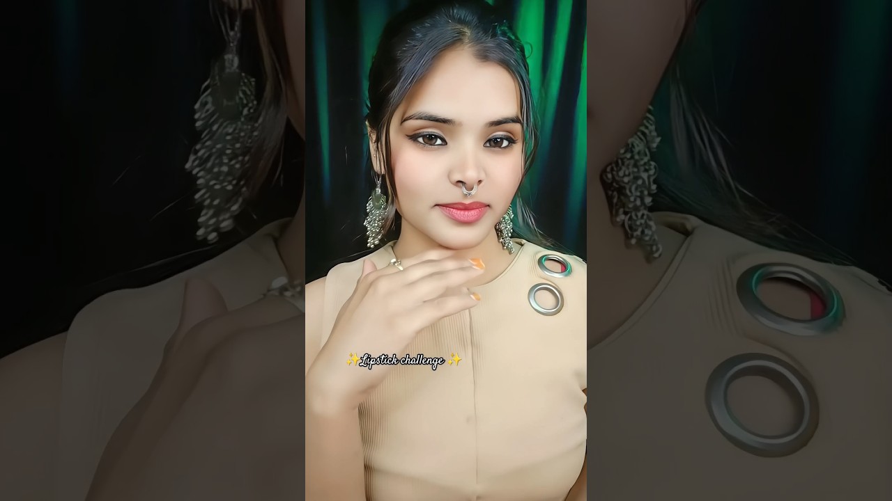 Lipstick Challenge Hack Tutorial 😄😄🤟 Music Beutyhack Shortvideo 4113