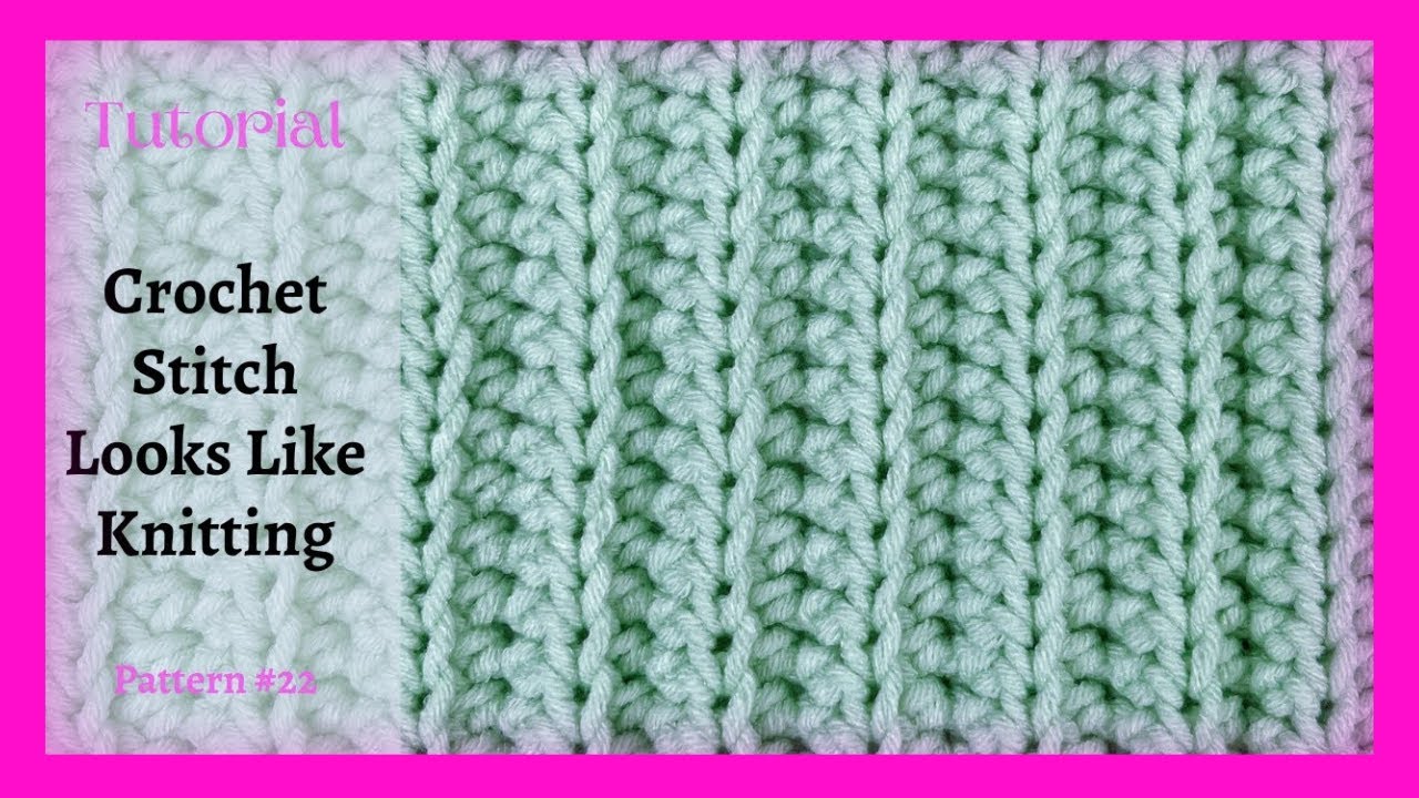 ⚡️⚡️Crochet Stitch Looks Like Knitting | #22 Easy Crochet Baby Blanket ...