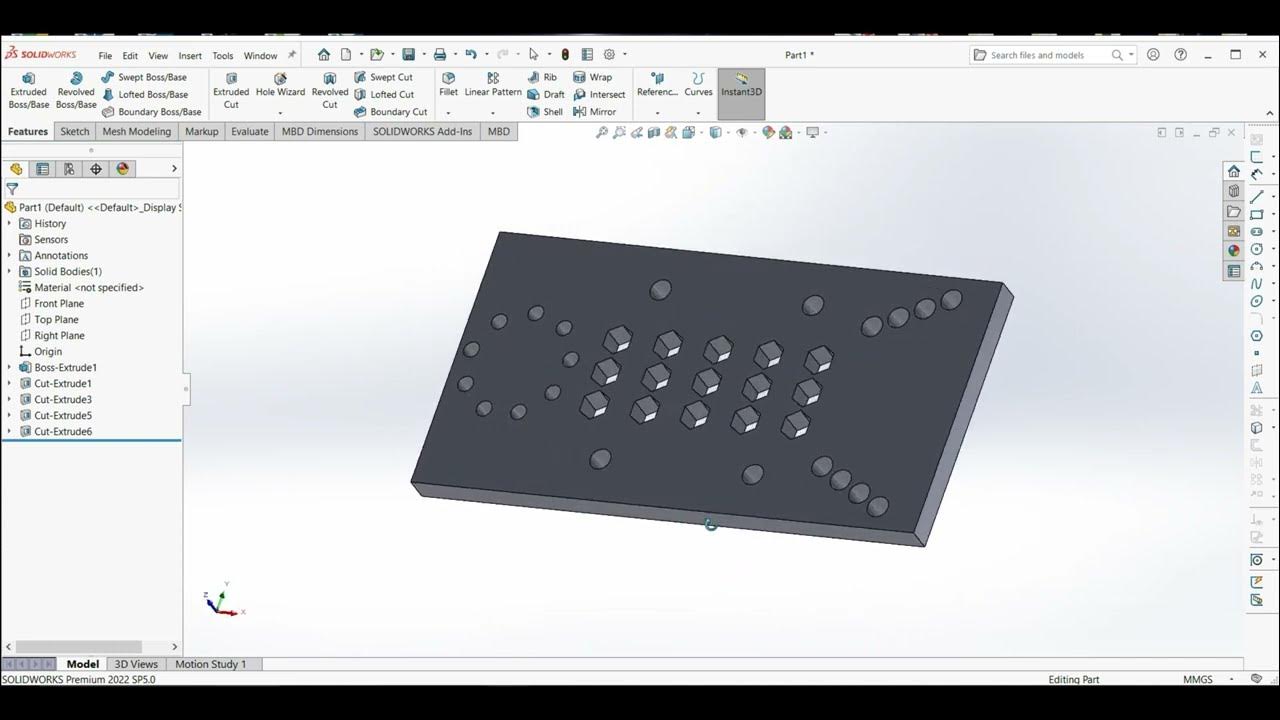 Mirror&Pattern SolidWorks - 3DO - YouTube