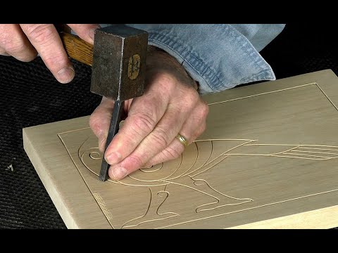 How to Carve a Celtic Magpie - 3 Frosted Background - YouTube
