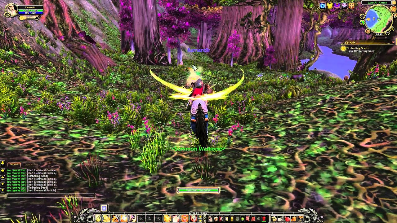 WoW quest #154 Timberling Seeds - YouTube