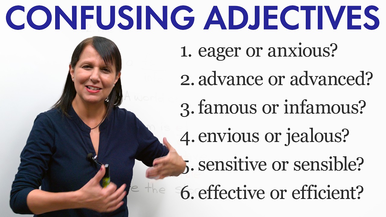 12 Confusing English Adjectives - YouTube