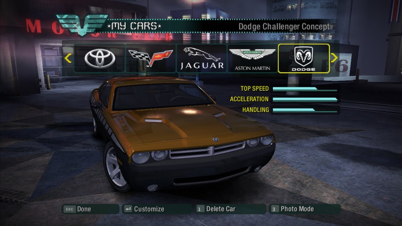 Need for Speed: Carbon — Dodge Challenger Concept (Opening; second ...