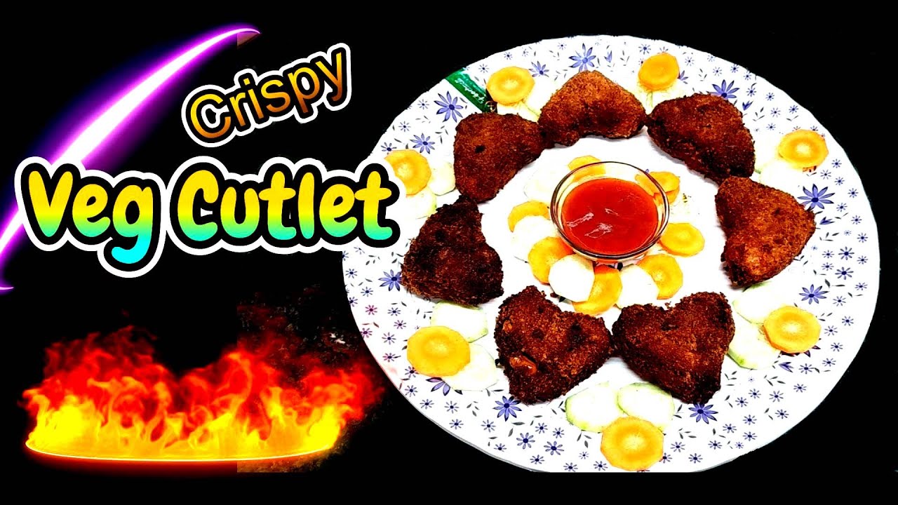 Crispy Crunchy Veg Cutlet Recipe | Vegetable Cutlet | Mixed Vegetable ...
