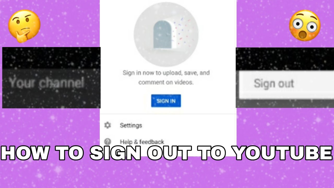 HOW TO SIGN OUT YOUTUBE ACCOUNT TO YOUR ANDROID PHONE #2020. - YouTube