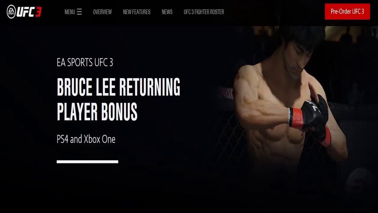 EA Sports UFC 3 PS4 Bruce Lee Returns - YouTube