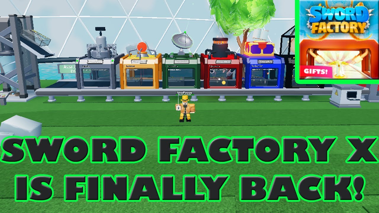 SWORD FACTORY X IS FINALLY BACK - Roblox Sword Factory X - YouTube