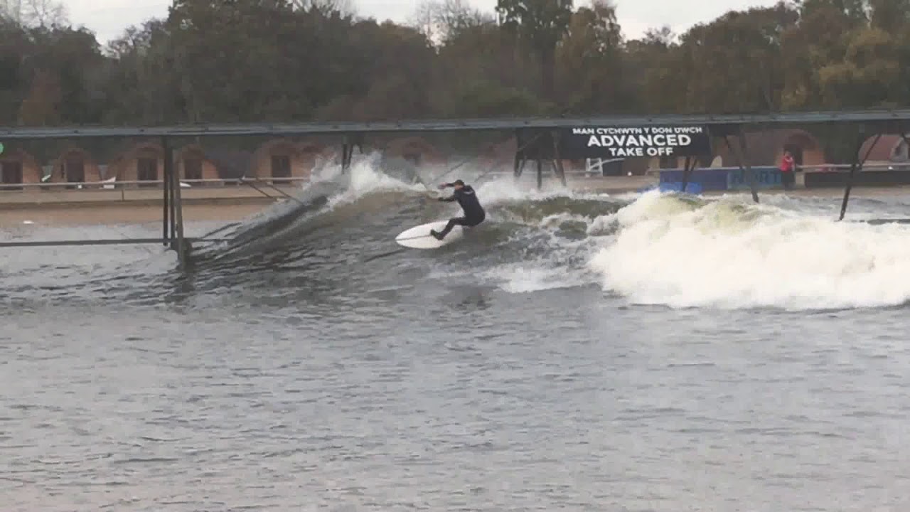 Shane Beschen on a few at the 3rd Surf Park Summit at Surf Snowdonia in ...
