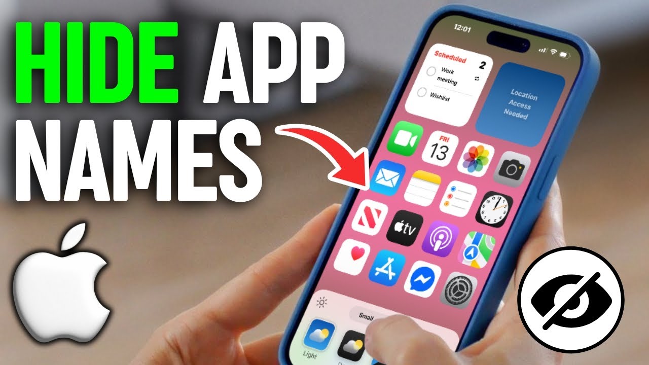 How to Hide App Names on Your iPhone Home Screen - YouTube