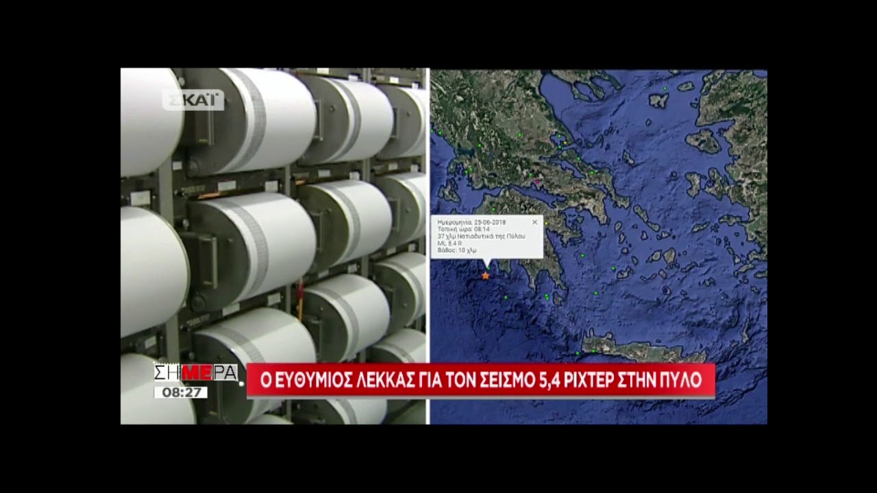Ο Ευθύμιος Λέκκας για τον σεισμό στην Πύλο - YouTube