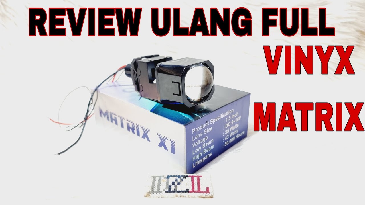 review ulang full lampu utama led biled matrix x1 vinyx plus devil 360 ...