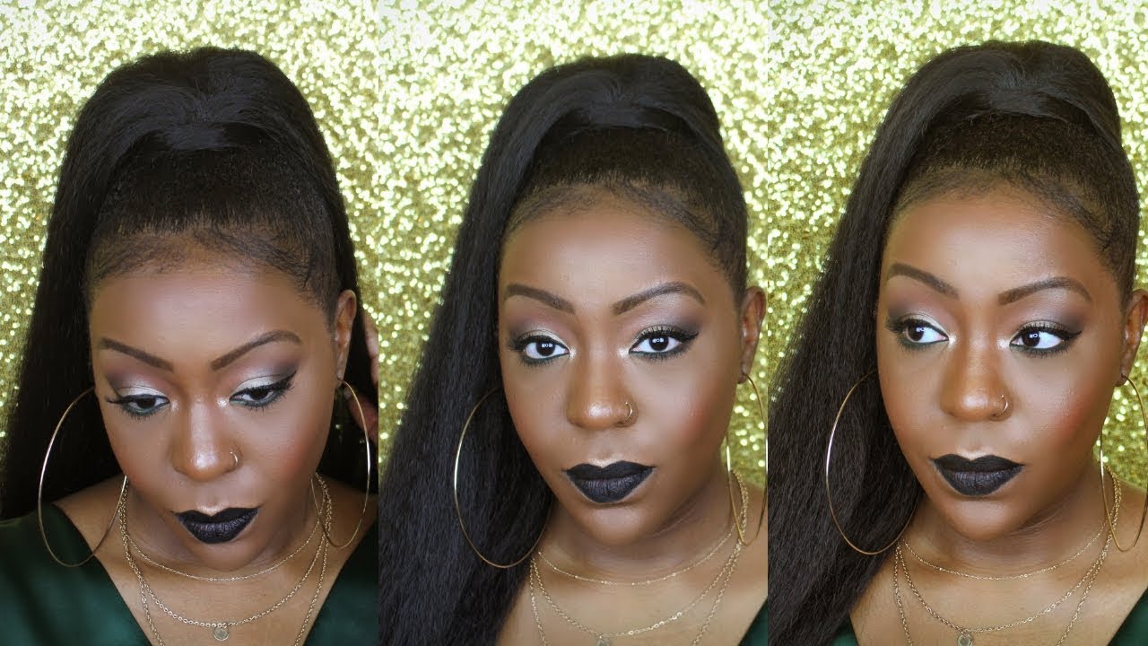 30 inch Ponytail Perm Yaki | Quick Affordable Holiday Hairstyle & Bold ...