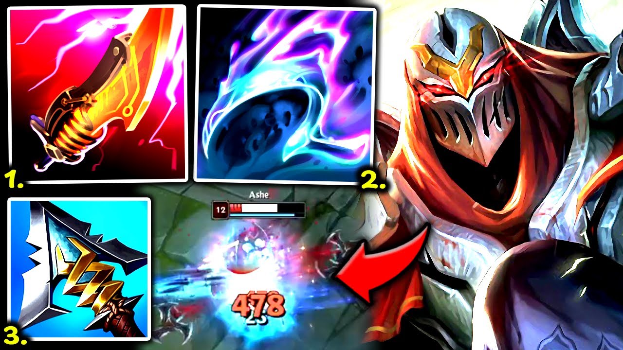 ZED TOP BUT IF I PRESS R, YOU'LL GET 100% DELETED! (FULL LETHALITY ...