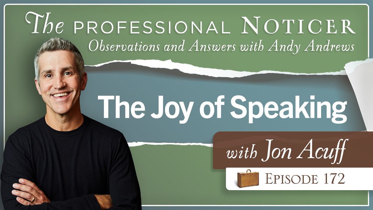 The Joy of Speaking with Jon Acuff - YouTube