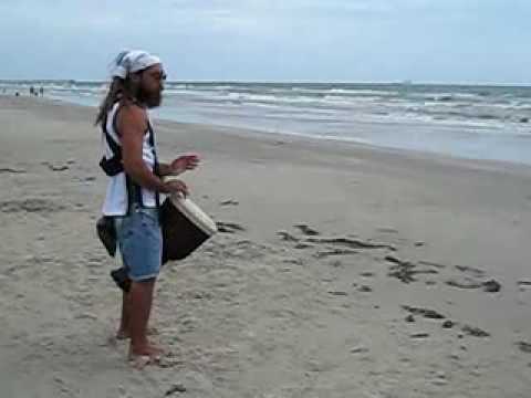 Djembe beach session - YouTube