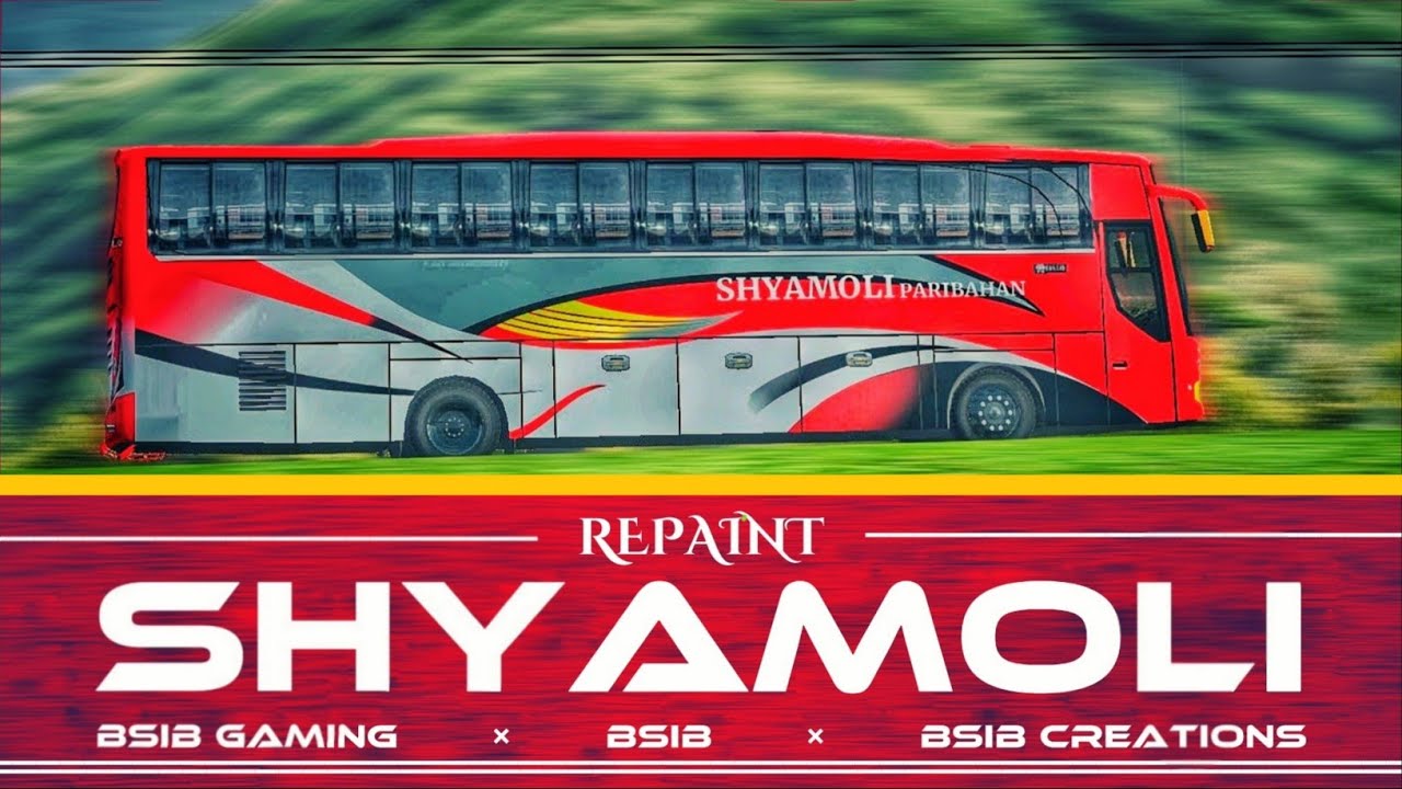 Shyamoli ||New Bus Skin By Emam || BSIB ||BUSSID - YouTube