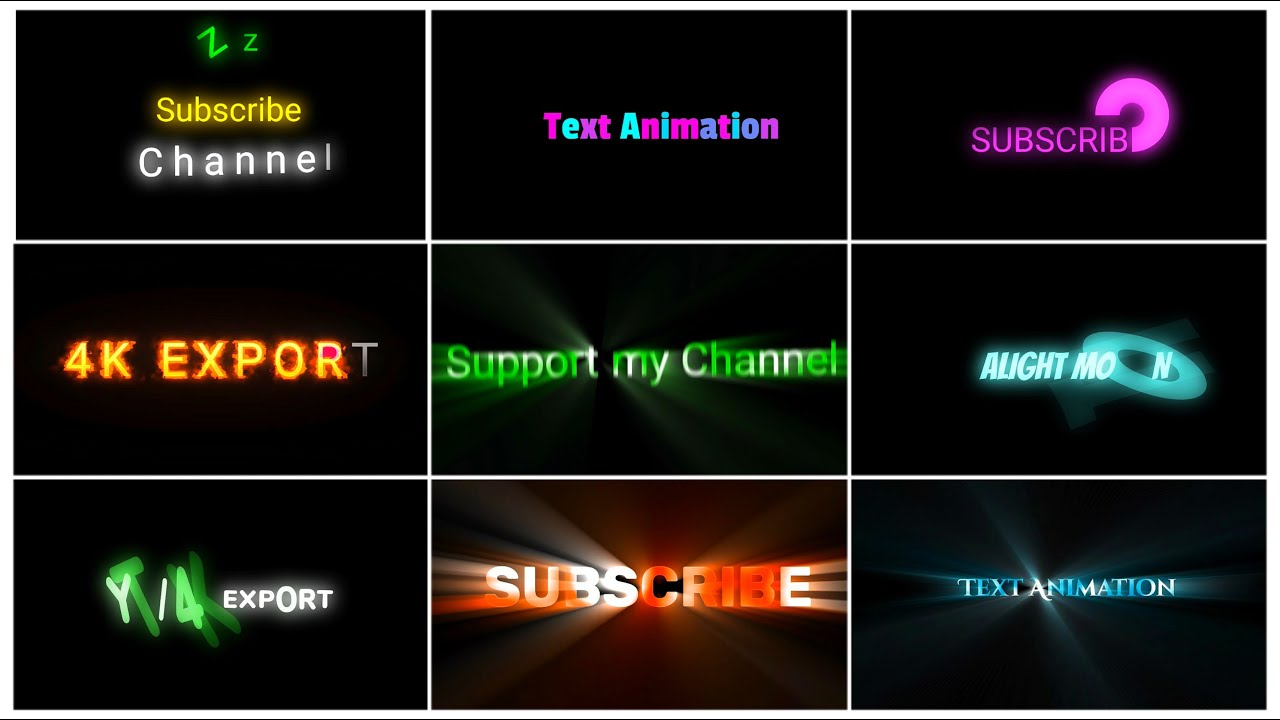 Top 15+ Best Text Animation Preset Pack / - Alight Motion Text ...