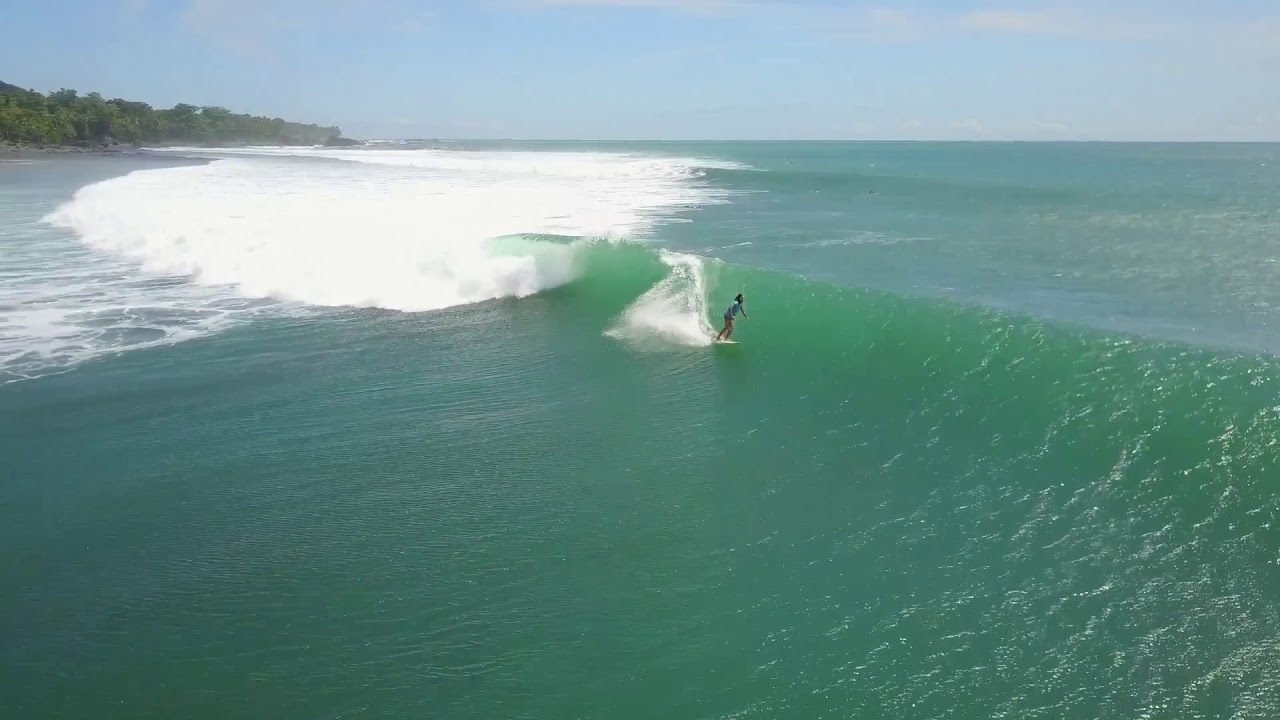 Pavones, Drone Footage - 2nd Longest Wave in Western Hemisphere - YouTube