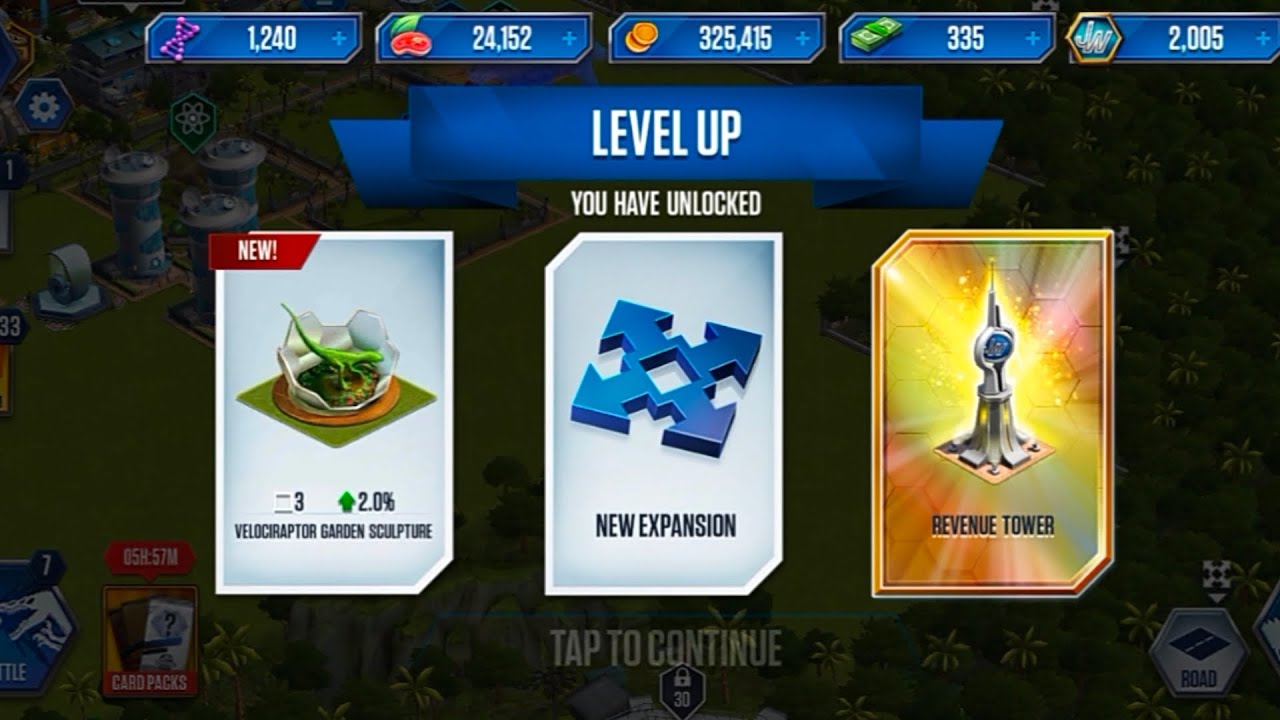 LEVEL UP JURASSIC WORLD THE GAME GAMEPLAY (iSO,Android) - YouTube