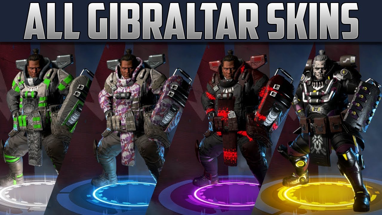 Apex Legends | All Gibraltar Skins/Outfits! - YouTube