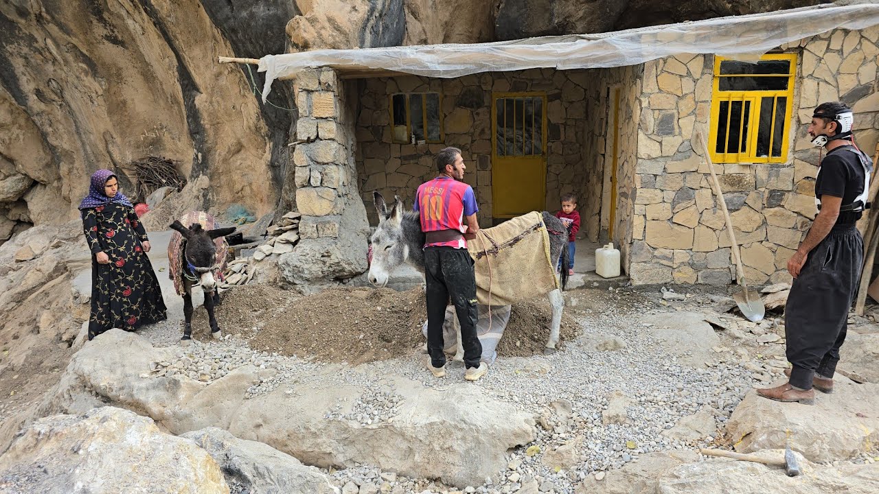 Iran's nomadic life: building an aghol in a mountain cave with the ...