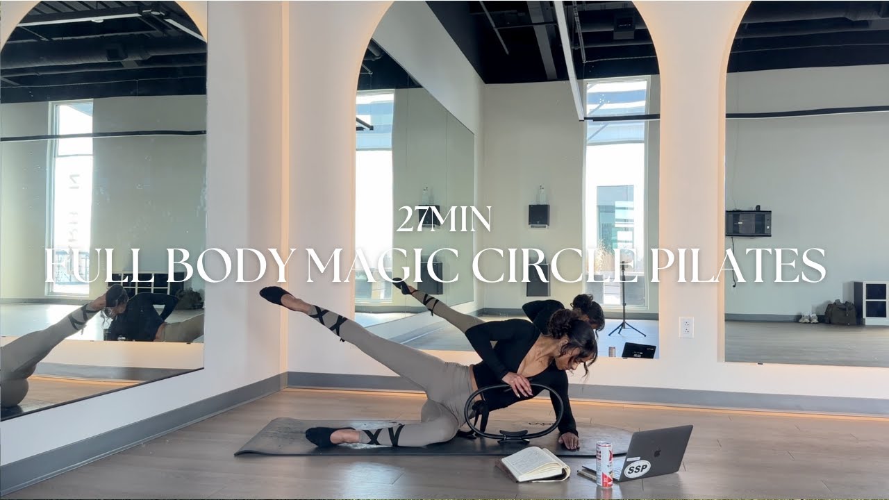 27MIN Magic Circle Mat Pilates // Menstrual-Phase Friendly // Tone ...