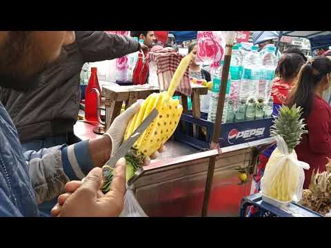 Ananas nasıl hızlıca kesilir ve temizlenir ? (how to cut and clean a pineapple)