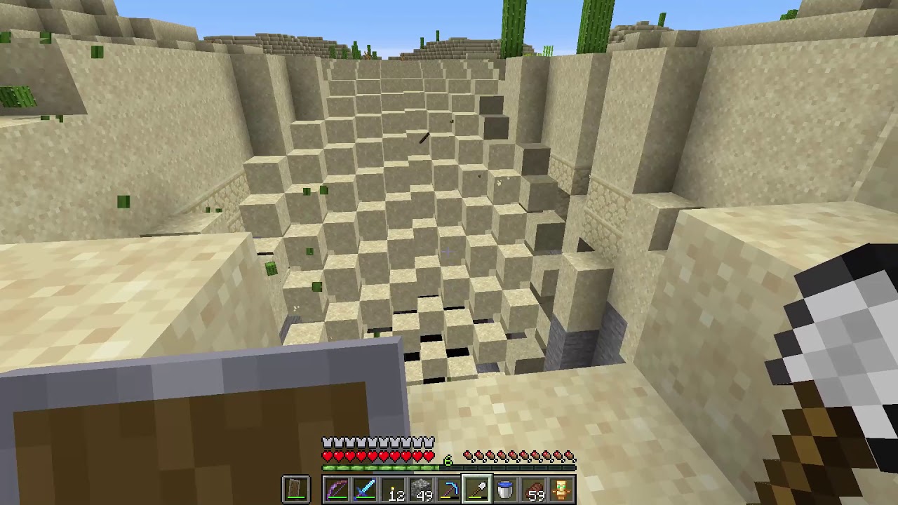 Minecraft Sand Ravine - YouTube