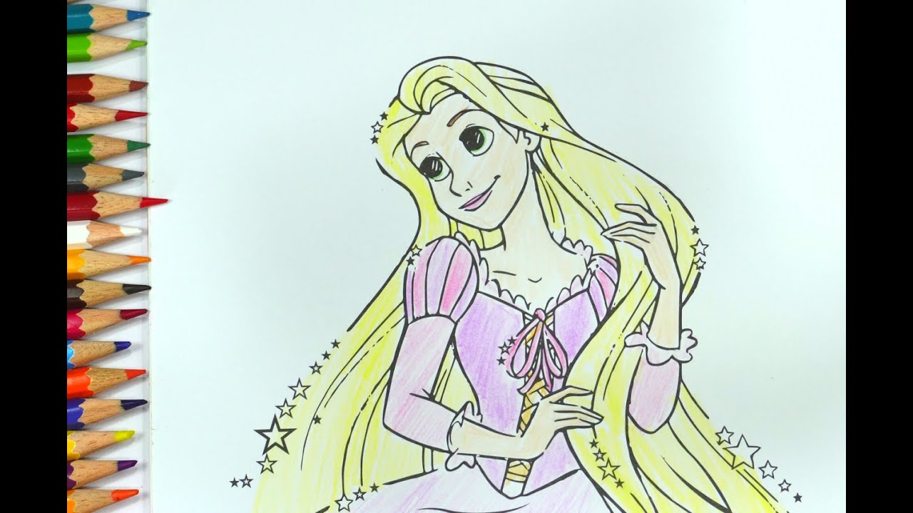 Disney Princess painting Cute Drawing Tutorial - YouTube