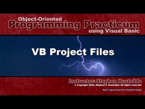 OOP Programming (VB) - 01L VB Project files - YouTube